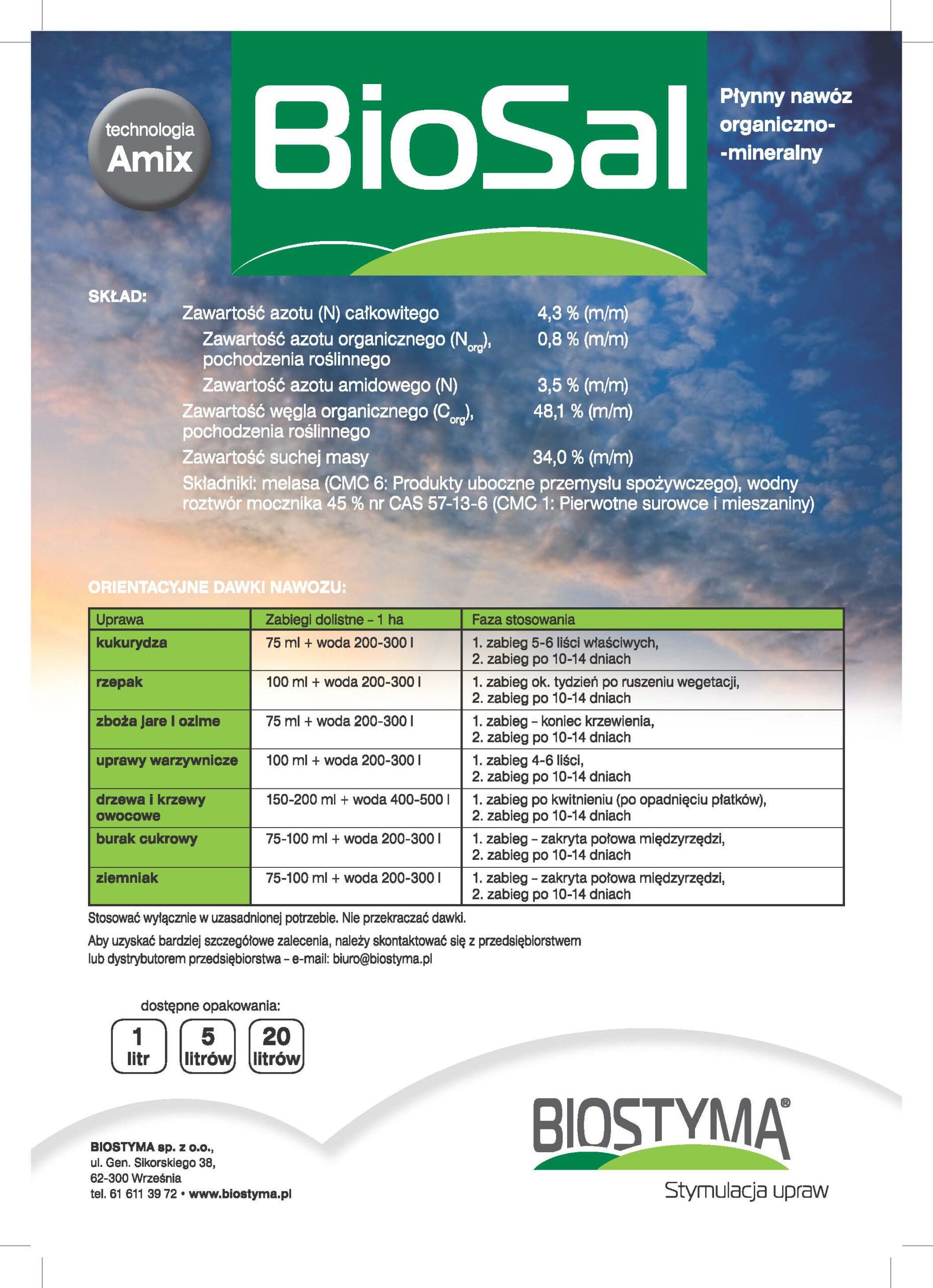 BIOSAL – Biostyma | Stymulacja dla upraw